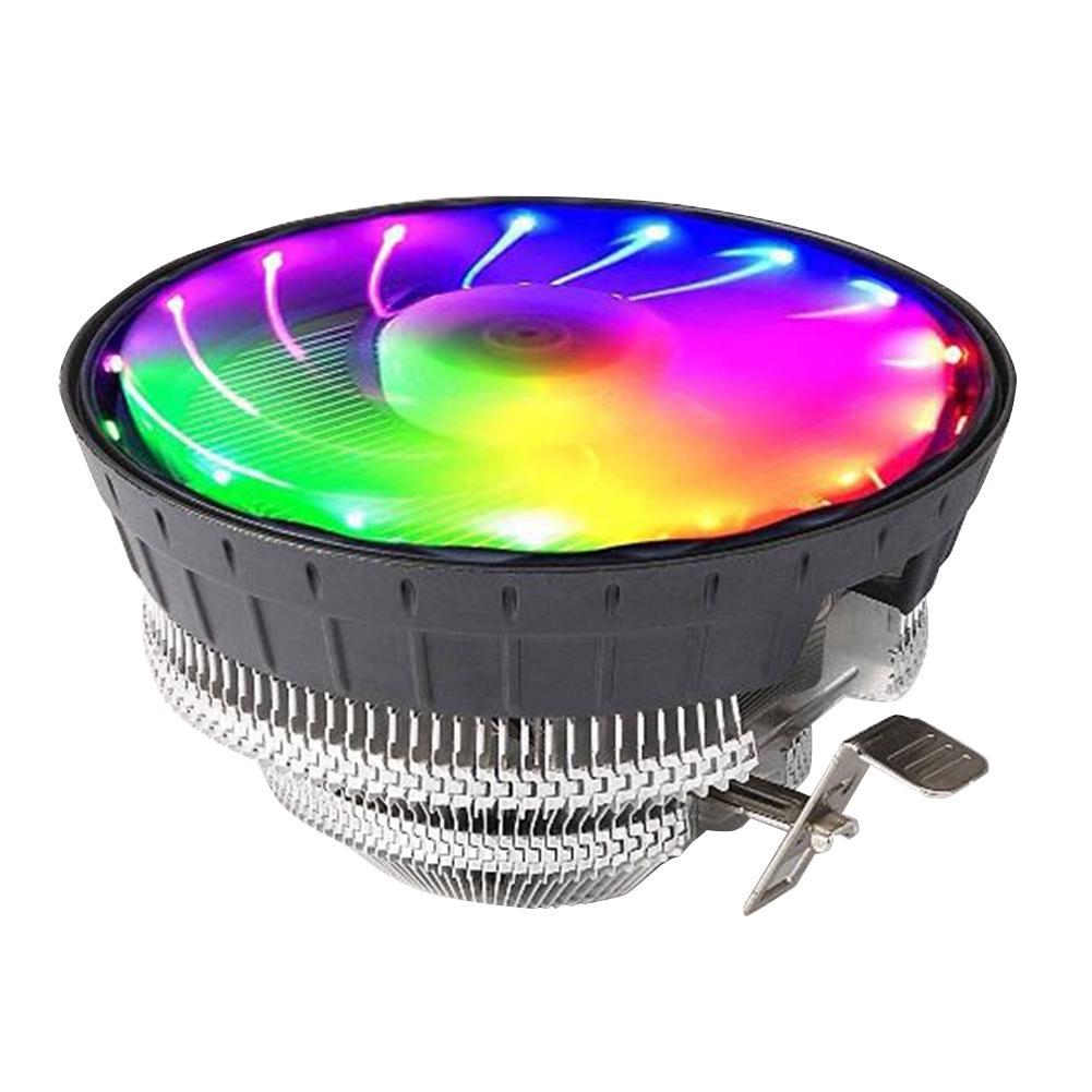 Buy Wanjiafeng CPU Cooling Fan RGB Lighting 4 Pin Desktop Air Cooler ...