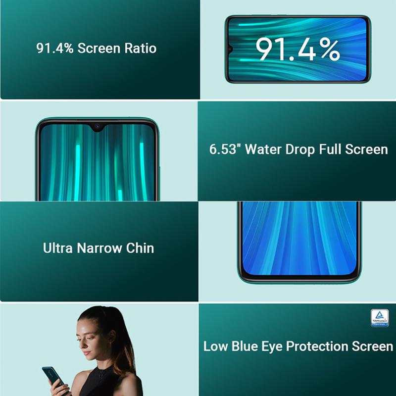 Xiaomi Redmi Note 8 Pro 6GB 64GB 64MP Quad Rear Camera Smartphone 4500mAh Helio G90T Octa Core ...