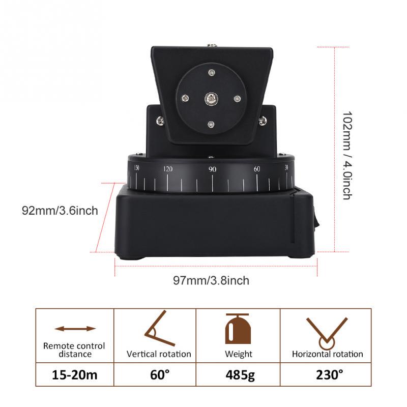 Buy Motorized Camera Pan Tilt Head with Remote Control for Gopro ...
