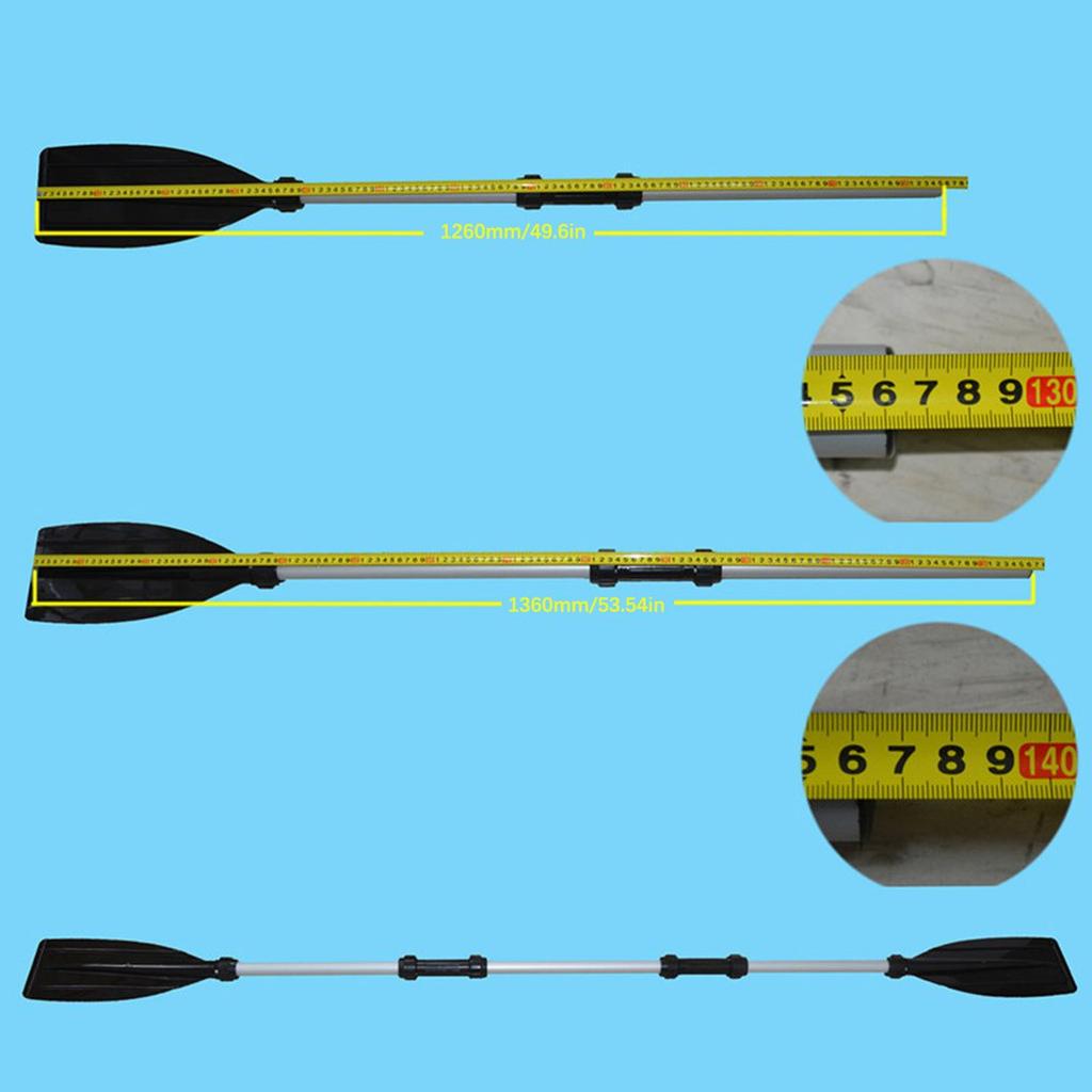 Buy 2 Pcs Paddle Detachable Assemble Strengthened Aluminium Boat Oars ...