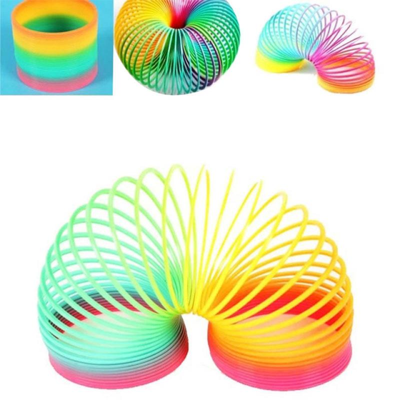 Cheap Rainbow Slinky For Children Spring Baby Toy Large Magic Plastic ...