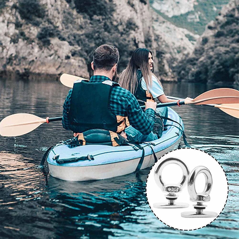 Buy 4pcs Boat Kayak Rail Ring Tie Down Eyelet 316 Stainless Modified ...
