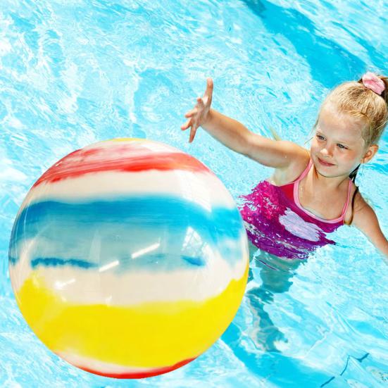Buy 1 Set Bright Color Ball Toy with Pump Bouncing Waterproof ...