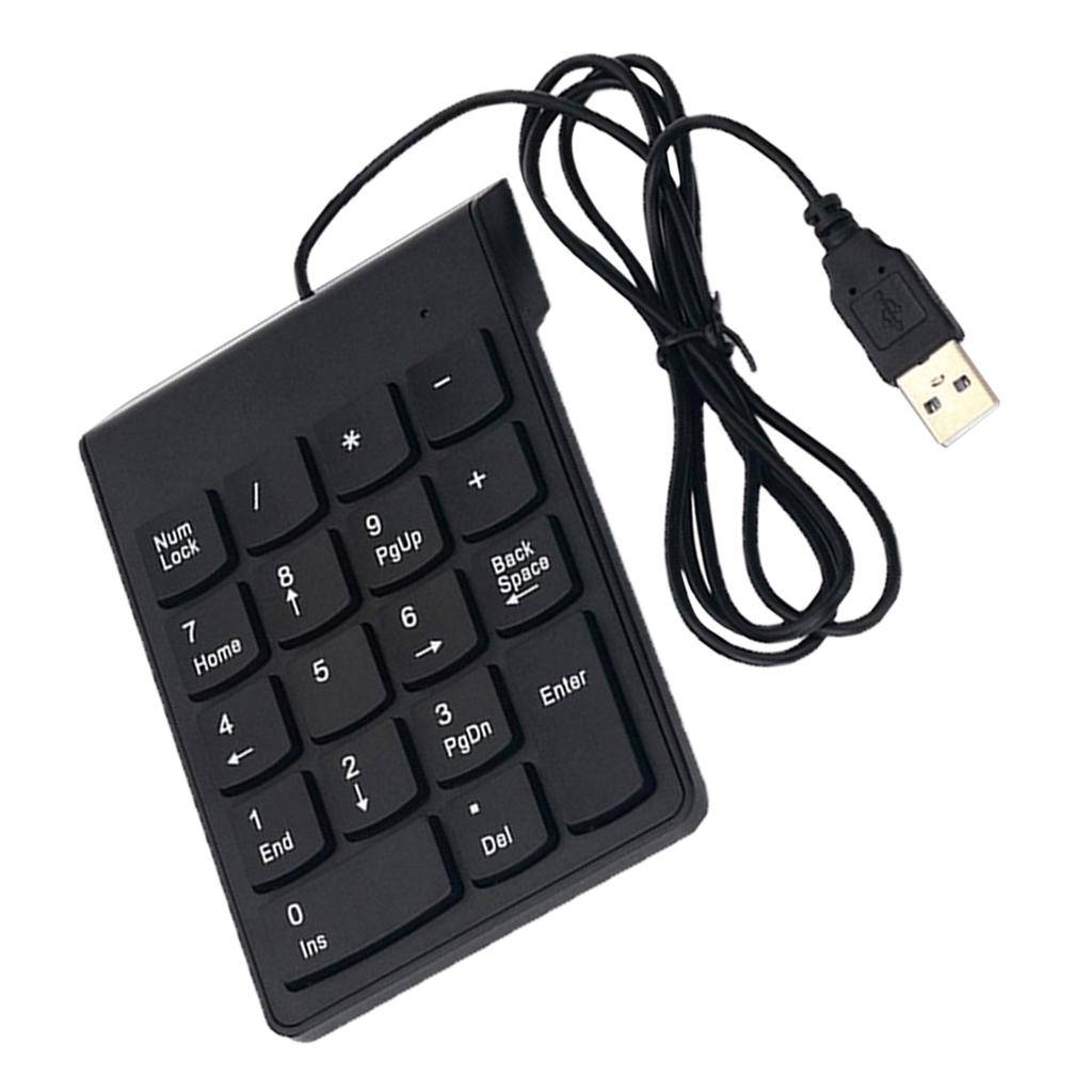 Buy Mini USB 18keys Num Pad Numeric Number Keypad Keyboard for Laptop ...