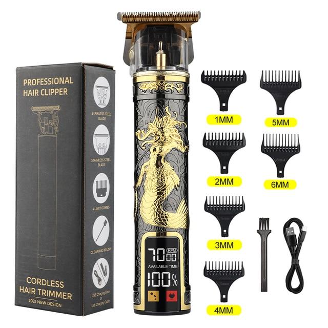Buy HIENA White Set Dragon Professional Hair Clipper Cordless Hair ...