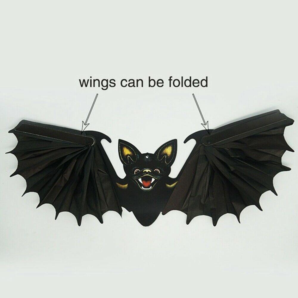 Buy Scary Halloween Folding Bats Prop Foldable Horror Decorations For ...