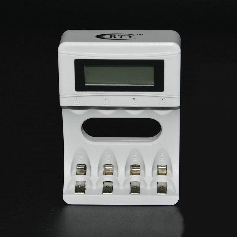 Buy 4 Slots Smart LCD Display Intelligent Battery Charger For AA / AAA ...