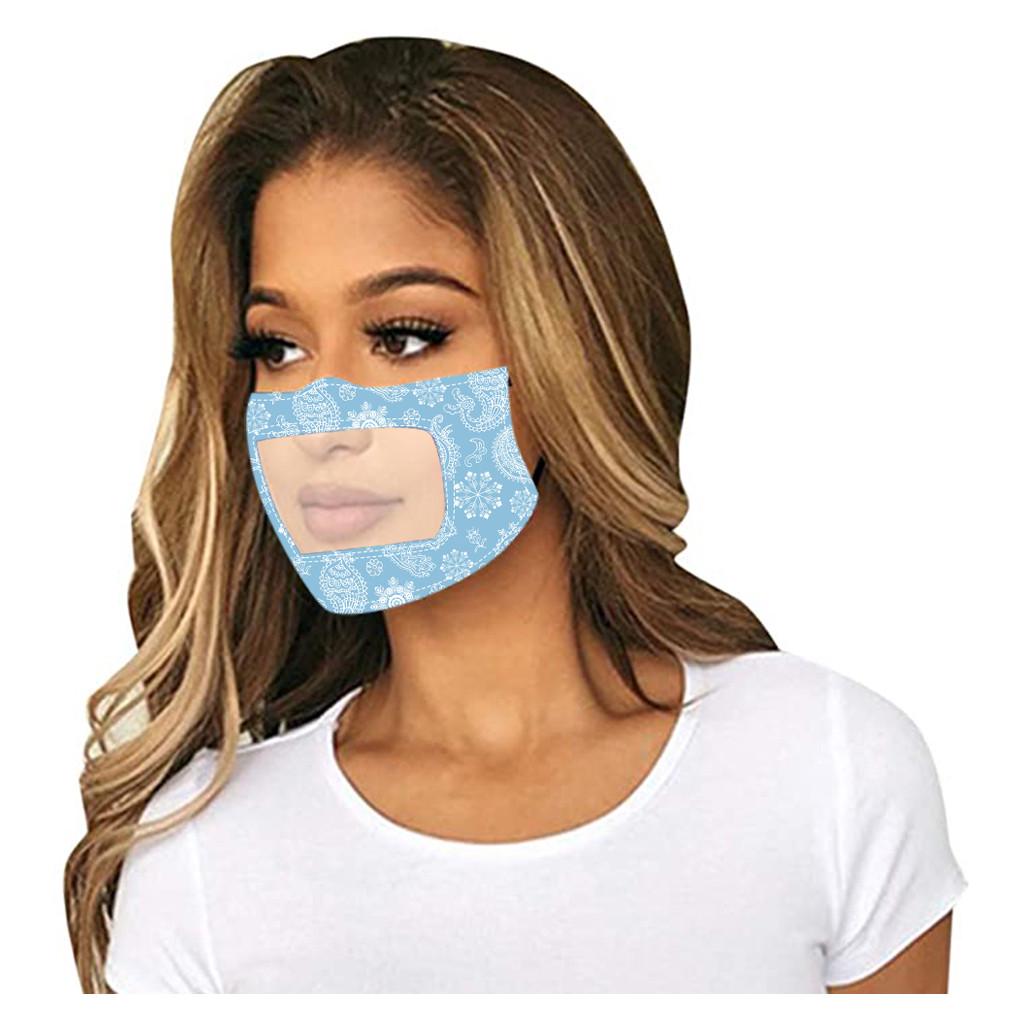 Buy [HTE] 1PC Adult Outdoor Mask With Clear Window Visible Expression ...