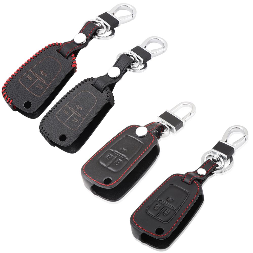 Buy Leather Car Flip Key Cover For Chevrolet Cruze Aveo for Buick ...