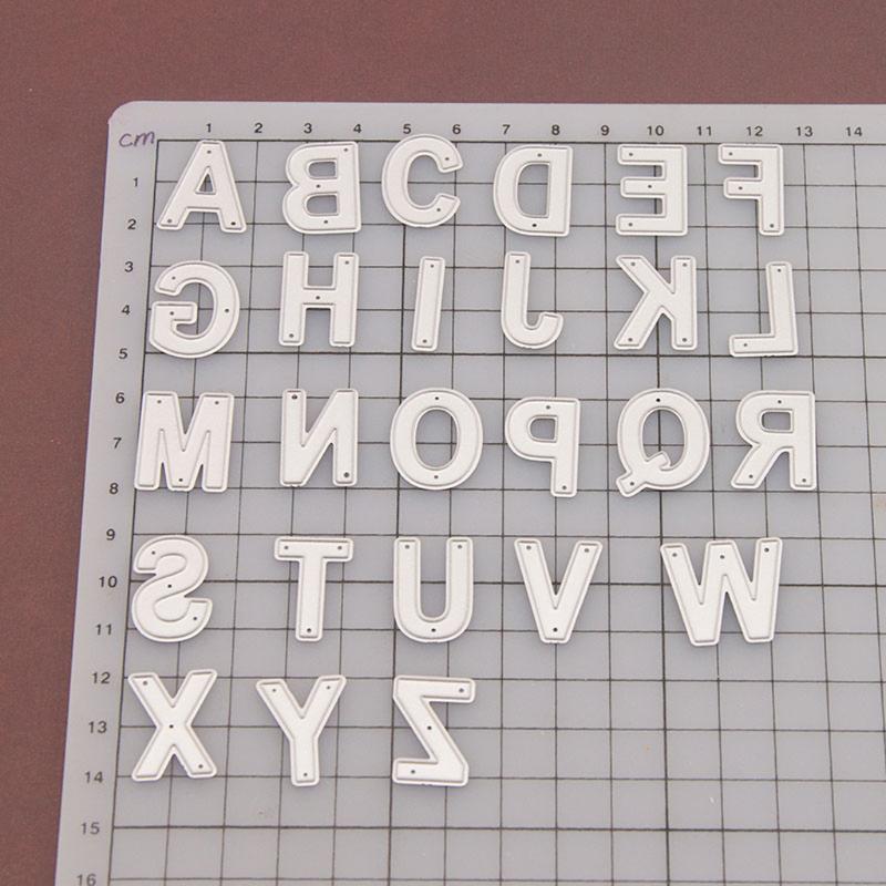 Buy Alphabet Cutting Dies Stencil DIY Scrapbooking Embossing Album ...