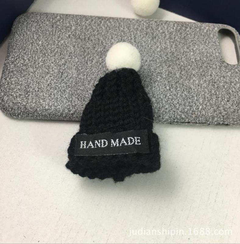 Buy DIY Cute Mobile Phone Accessories Knitted Wool Hat Mobile Phone ...