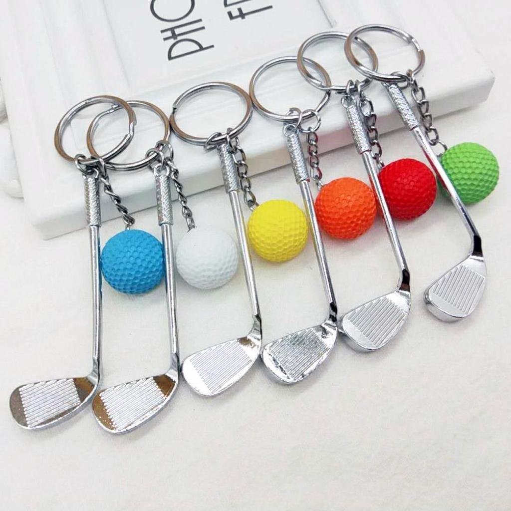 Buy Creative Golf Keychain Mini Golf Ball Pendant Key Chain Keyring For ...