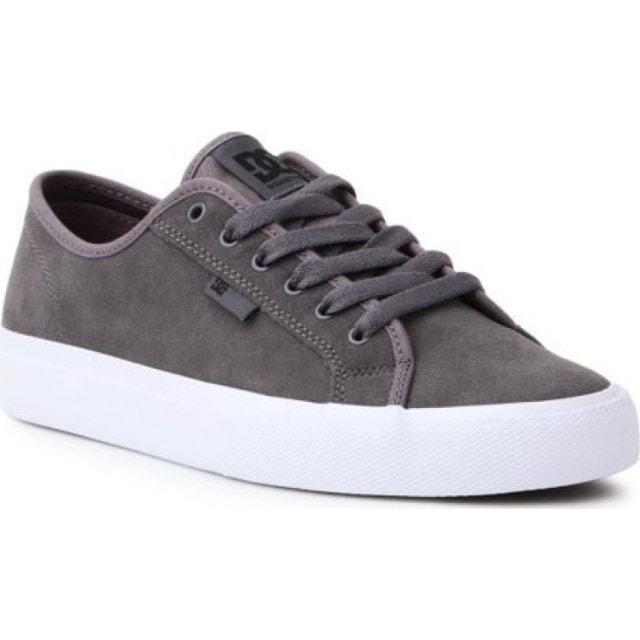 Buy Men's sneakers casual gray textile low demi-season DC Manual SM ...
