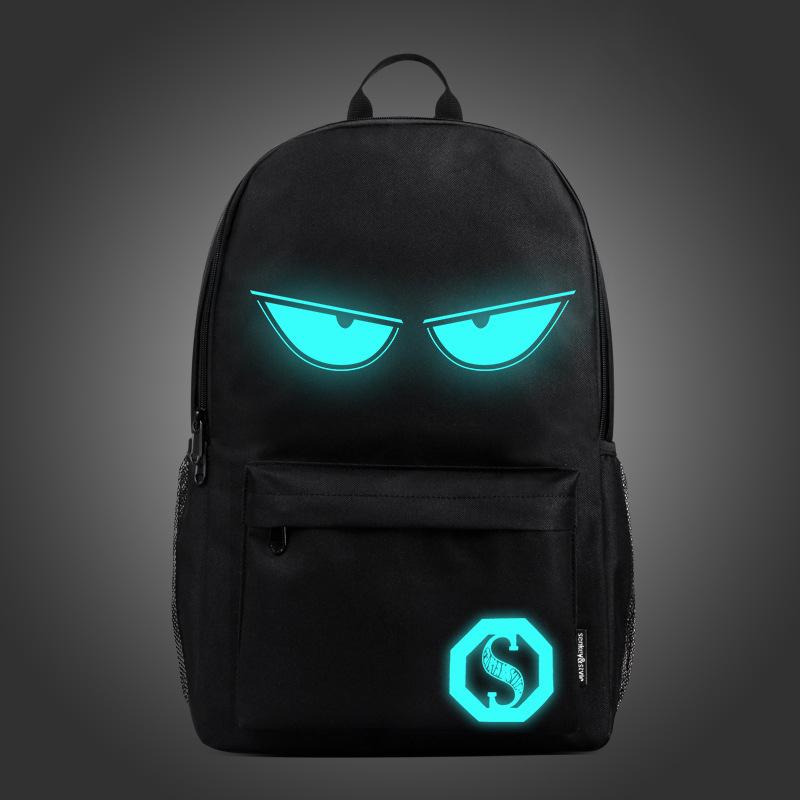 Buy Night Luminous Backpack Boys Girls USB Charging Bookbag School Bag ...
