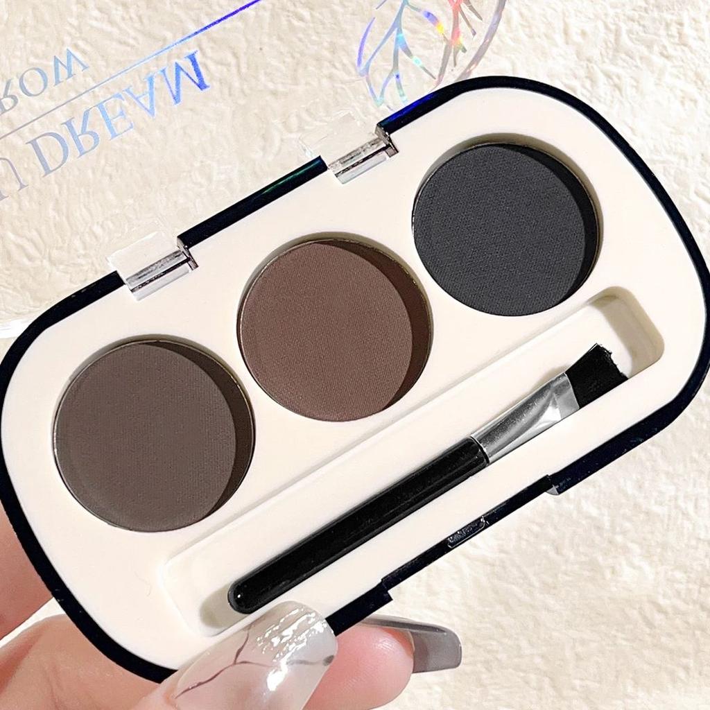 Cheap 3-color Eyebrow Powder Palette With Eyebrow Brush Waterproof And ...