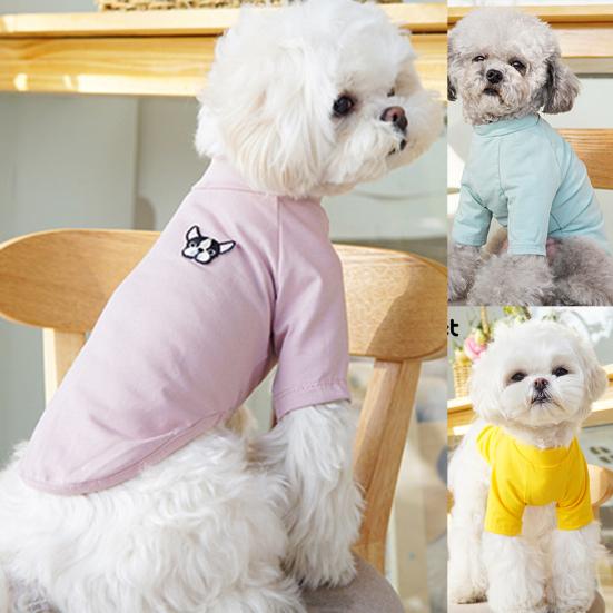Buy Cartoon Animal Printing Dog Blouse Two-legged Cotton Round Neck Pet ...
