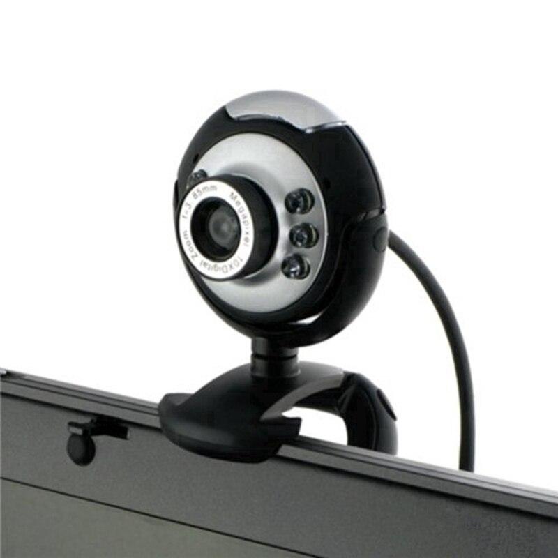 Buy 6 LED Lights USB Webcam With Mic 360 Degree Rotation Notebook Video
