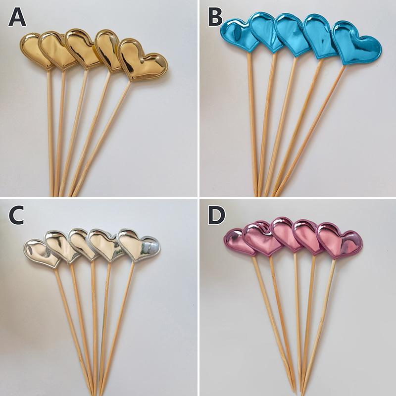 Buy 5Pcs Cake Decor Party Decoration PU Birthday Sticks Cake Toppers ...