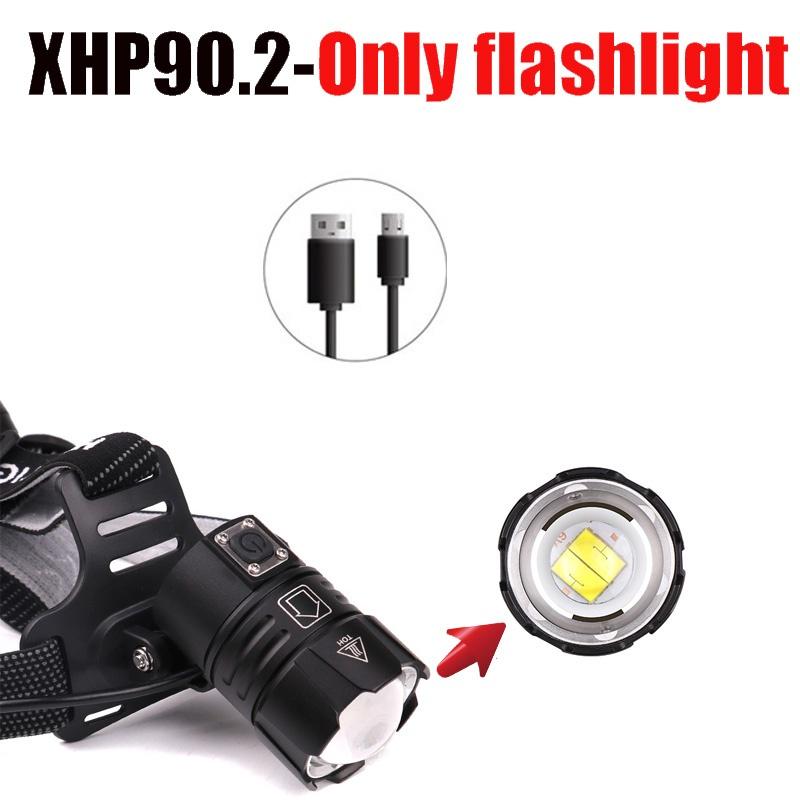 Cheap Outdoor XHP90.2 LED Headlamp Zoom Headlight Flashlight 18650 ...