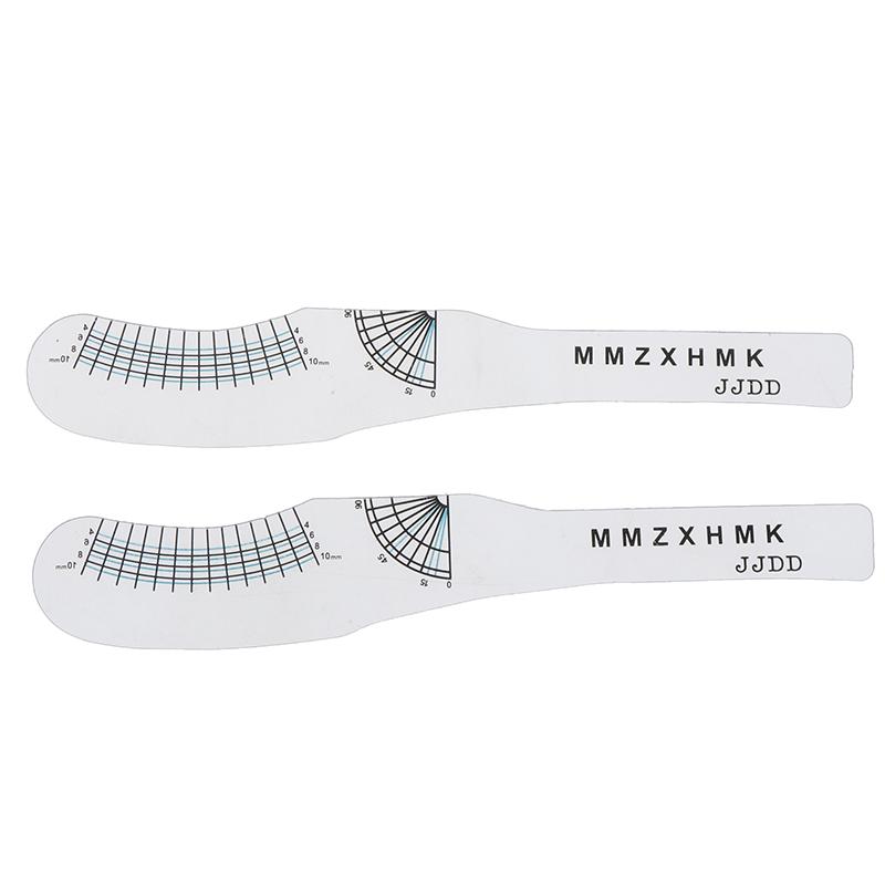 Buy 2Pc Eyelash Extension Styling Ruler Measuring Ruler Tool Before ...