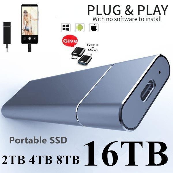 💰Kaufe Portable SSD External Hard Drive USB 3.0 Mobile Hard Disk Drives ...