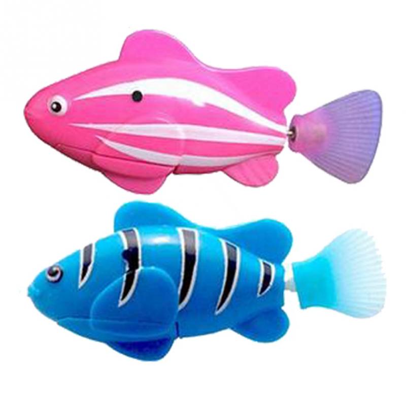 Buy Cute Electronic Battery Powered Swimming Fish Toy Children Bath ...