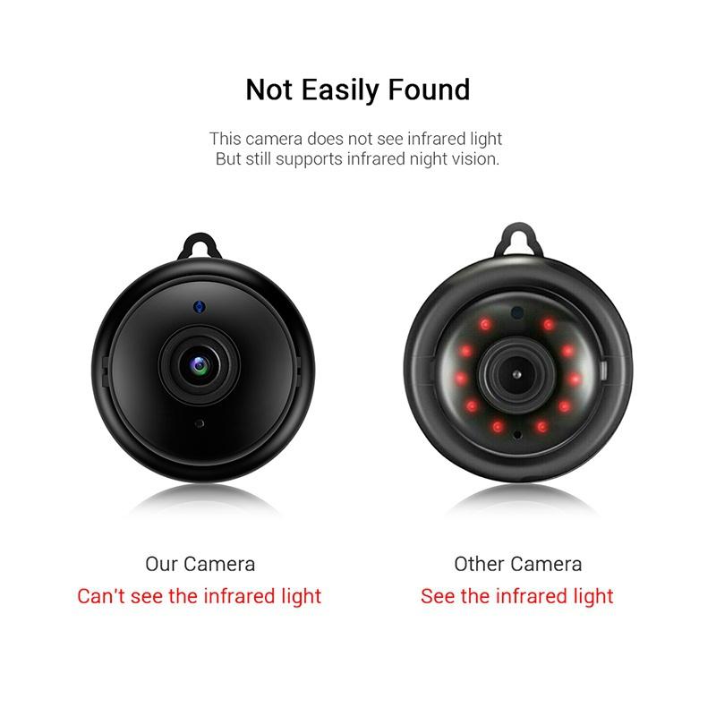Buy WiFi Camera Mini Body Camera, Small Home Security Camera, 150° Wide ...