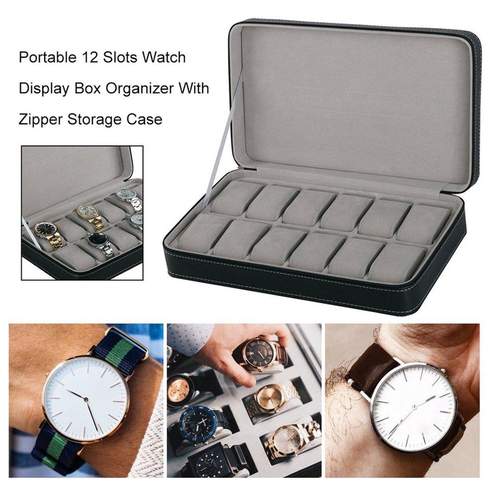 Satın alın Watch Box Portable Pu Watches Good Organizer Men Jewelry ...