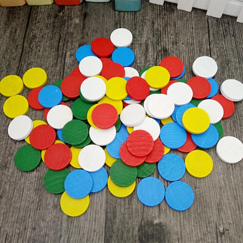 Geometry Chip Circular Color Baby Mathematical Wooden Toys Educational ...