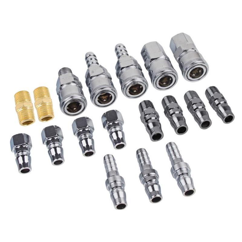 Buy Dagu 18Pcs Air Hose Fittings Nitto Type Quick Coupler Compressor ...