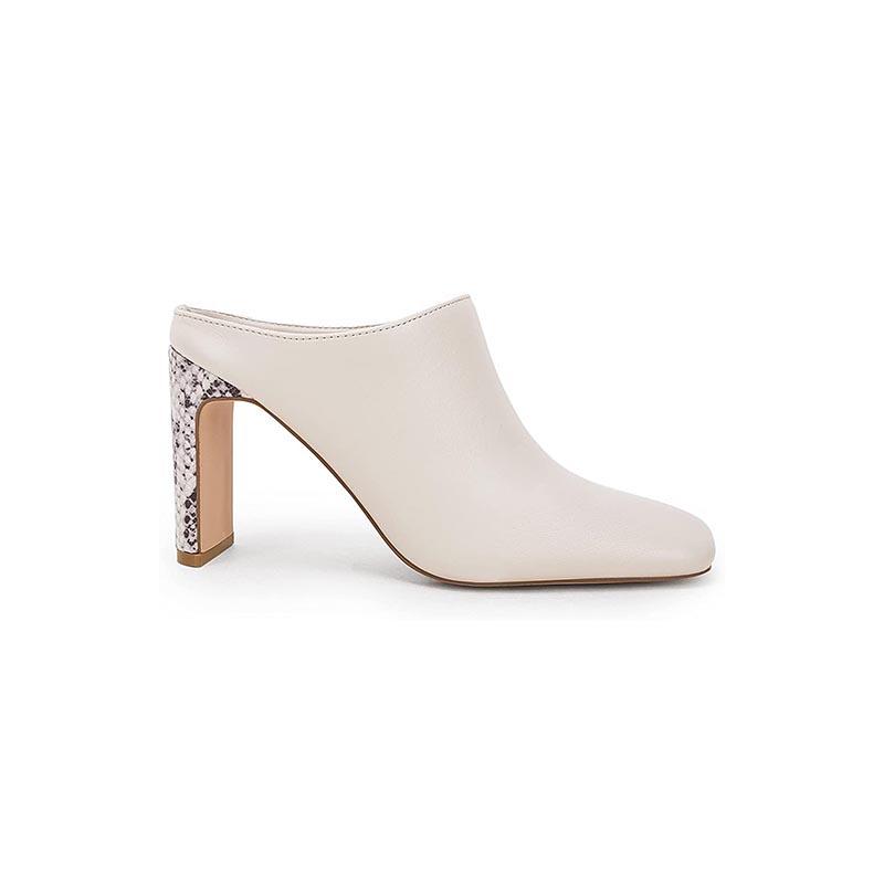 Buy Spring and Summer Women Backless Heeled Mules Slip on Fashion ...