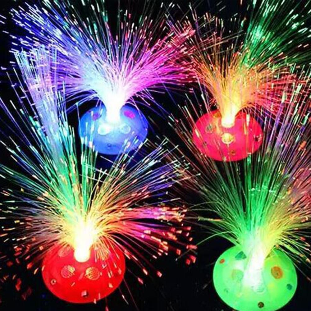 Buy Color Changing Fiber Optic Night Light LED Lamp Holiday Festival ...