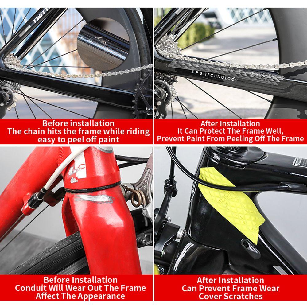 Buy Bicycle Stickers Chain Guard Bike Frame Protector Scratch Resistant ...