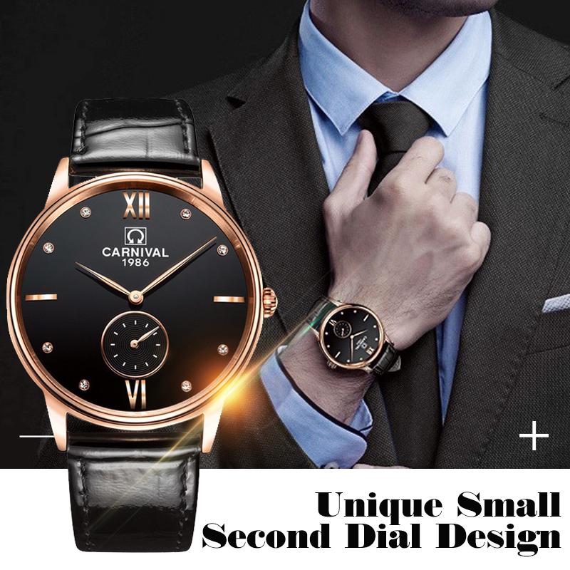 Buy Small Second Dial Watch Men Watches Luxury Quartz Watch Leather ...
