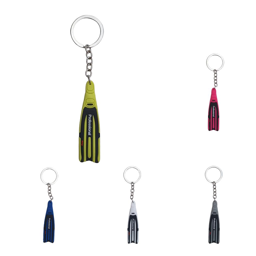 Buy Scuba Diving Fins Flippers Key Chain Holder Keyring Keychain Yellow ...