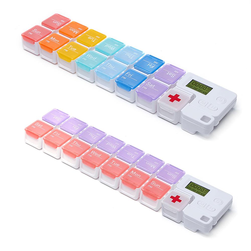 Cheap Pill Box Timer Electronic Timing medicine Storage Box Travel Pill ...
