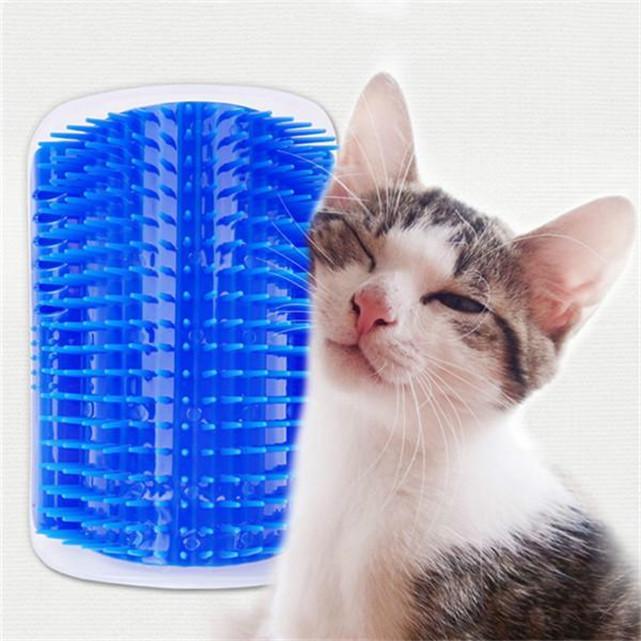 Buy Pet Cat Self Groomer With Catnip Grooming Comb For Cats Hair ...