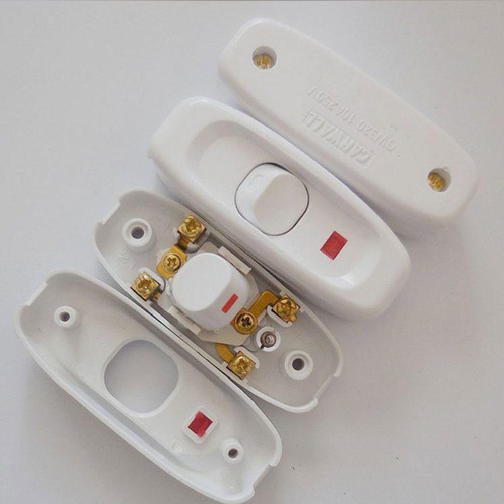 Buy Switch AC 110-250V 10A Inline ON/OFF Table Lamp Desk Light Cord ...