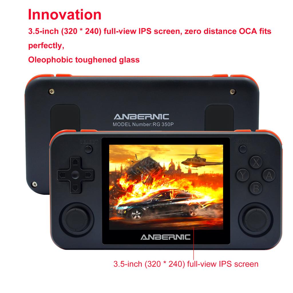Buy RG350P Retro Game Console 3.5inch IPS Screen HD Video Game Player ...
