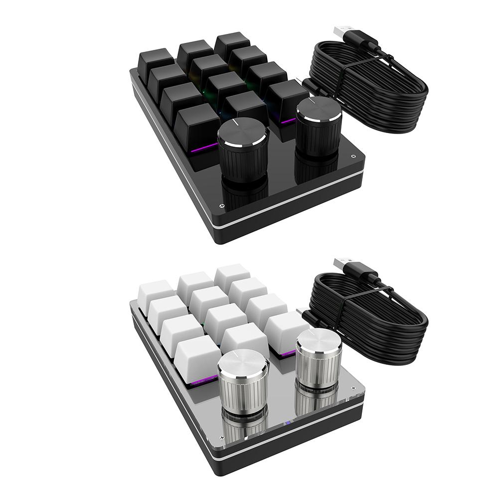 Buy Macro Custom Gaming Keyboard 12 Key + 2 Knob Programmable ...