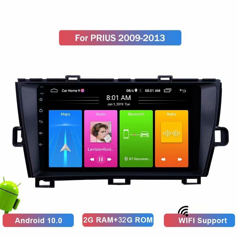 2+32G Android 10.0 Car Radio Multimedia Player For Toyota PRIUS 2009 ...