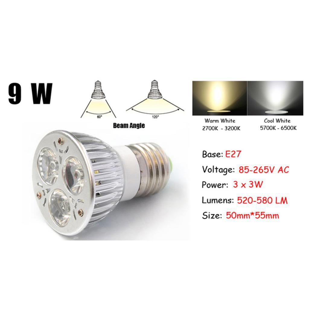 Bobbie 9W Dimmable E27 LED Bulb- Cool White Equivalent E27 LED ...