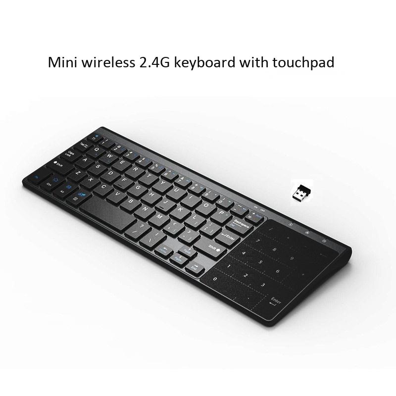 Buy Mini Wireless Keyboard With Presspad Numpad 59 Keys For Windows Pc ...