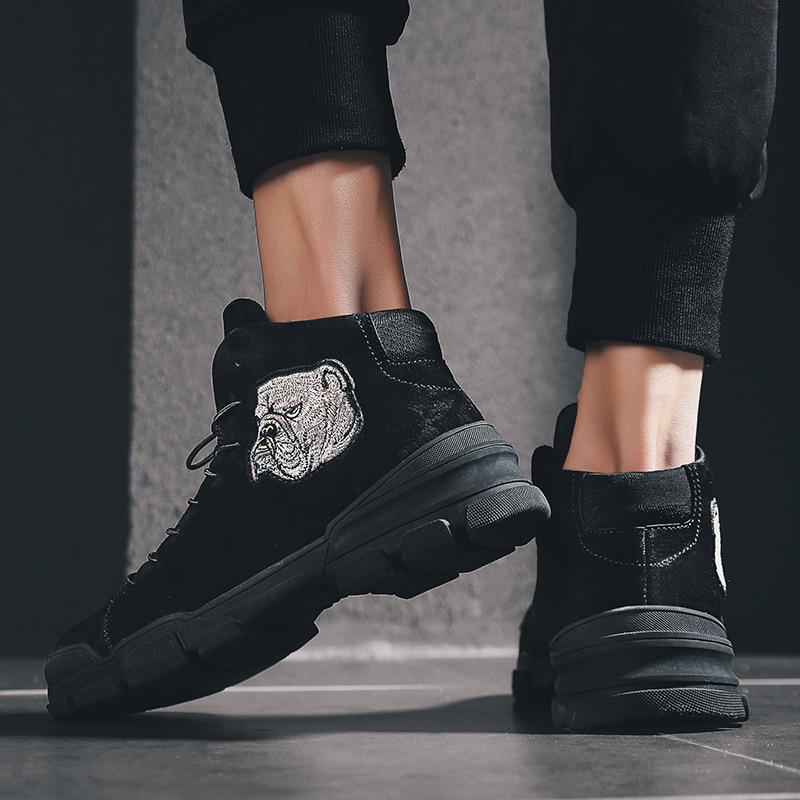 Buy Autumn and Winter New High-end Men's Shoes Casual High-top Shoes ...