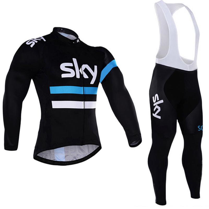 Buy SKY Pro Team Cycling Clothing Breathable Men's Long Sleeve ...