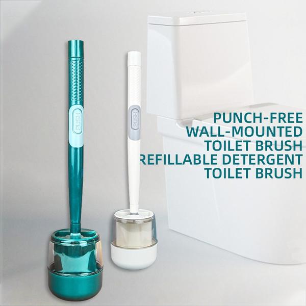 Cheap Punch-free Soft Toilet Brush Flexible Head Commode Brush ...