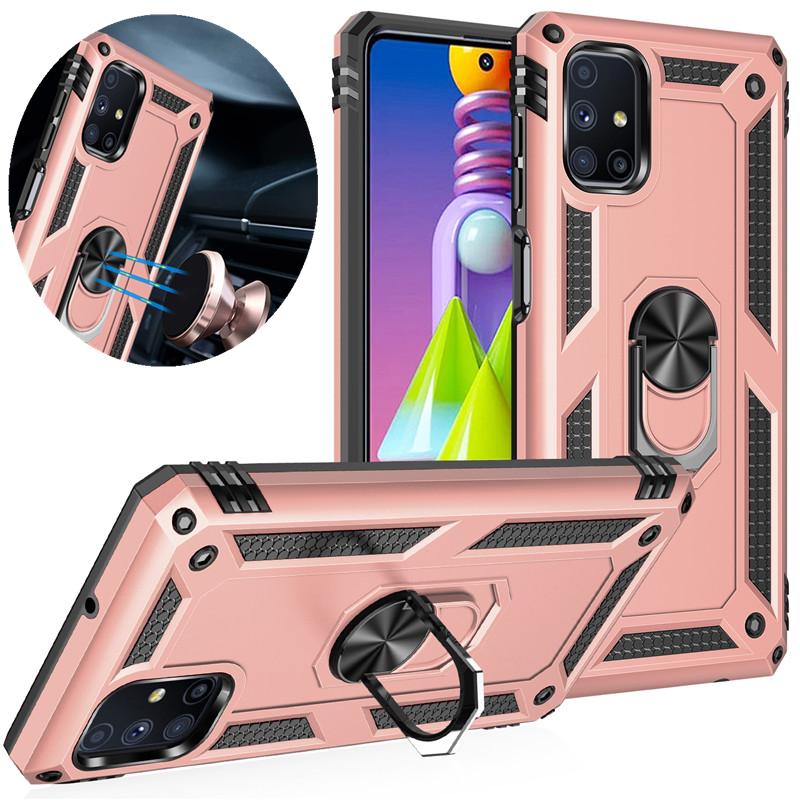 For Samsung Galaxy M51 Case Stand Magnetic Holder Ring Shockproof Armor ...