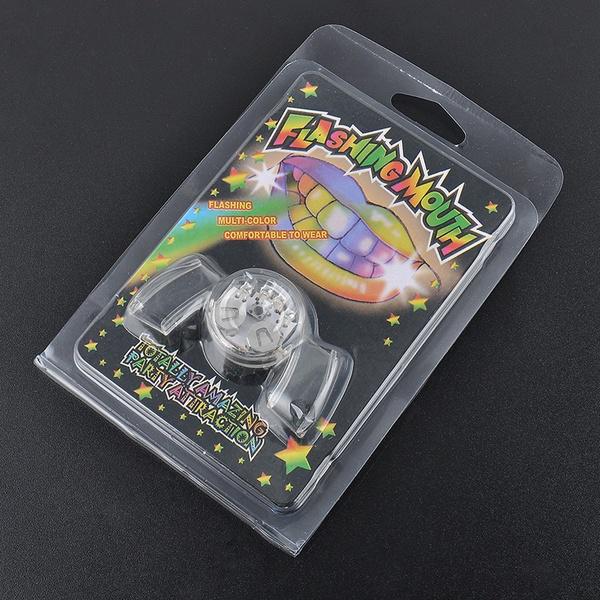 Buy LED Light Up Flashing Mouth Piece Glow Teeth For Halloween Party ...