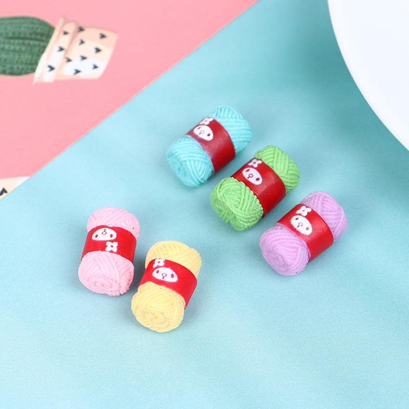 Buy Simulation Wool Ball Resin Jewelry Accessories Miniature Food Play ...