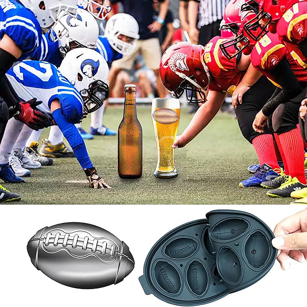 Buy Rugby Silicone Ice Mold Candy Mold Food Grade Silicone Free Of BPA ...
